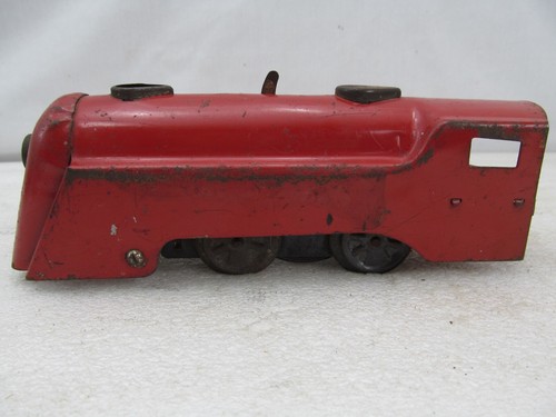 Marx Trains Prewar Red Commodore Vanderbilt Wind Up Steam Locomotive ...