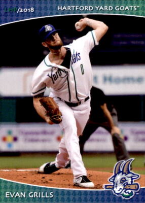 2018 Hartford Yard Goats SGA Grandstand #11 Evan Grills Whitby Ontario ...