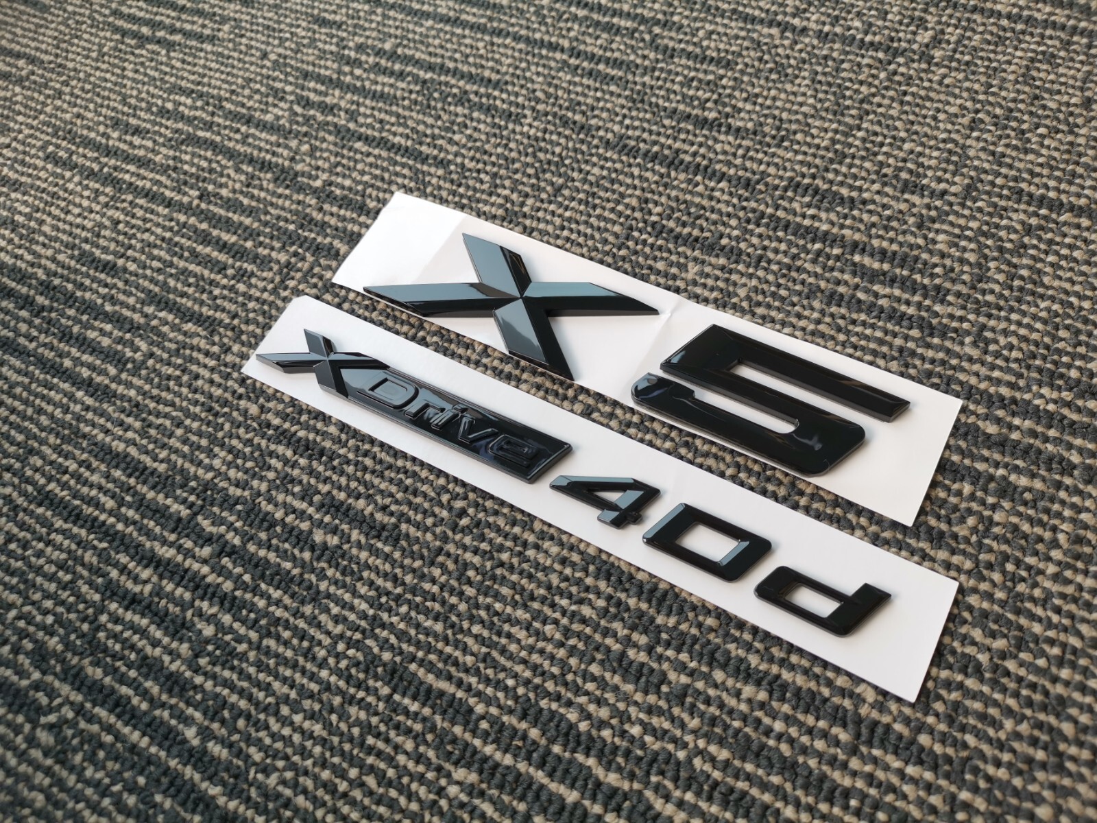 Gloss Black OEM Style BMW X5 XDrive 40d Badge Rear Trunk Tailgate ...