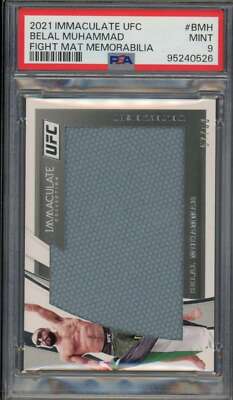 Belal Muhammad Card 2021 Immaculate UFC Fight Mat Mem (57/60) (pop 1) # ...