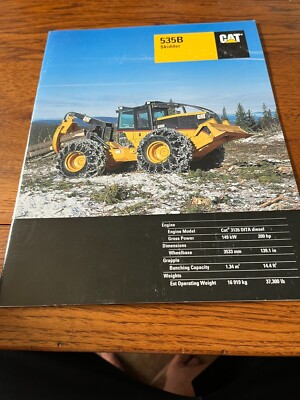 Caterpillar CAT 535B Skidder Brochure FCCA | eBay