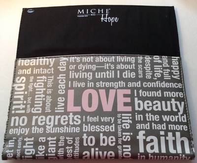 MICHE Hope Classic Shell Gray, White,and Pink Faith, love, Hope New | eBay