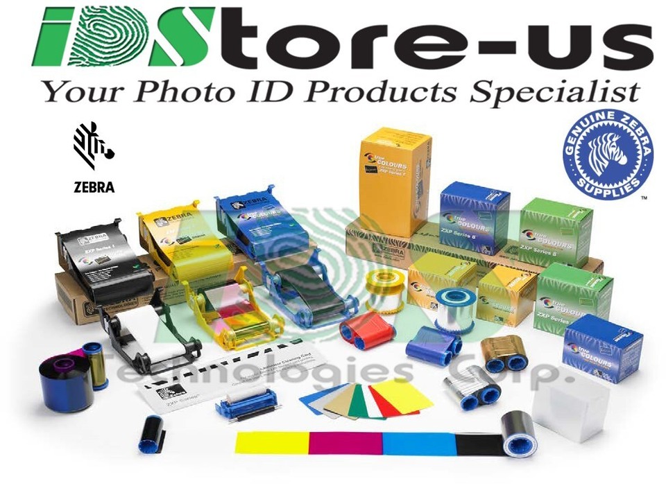 Zebra 800012-445 YMCK True Colours iSeries 4 panel color Ribbon -625 ...