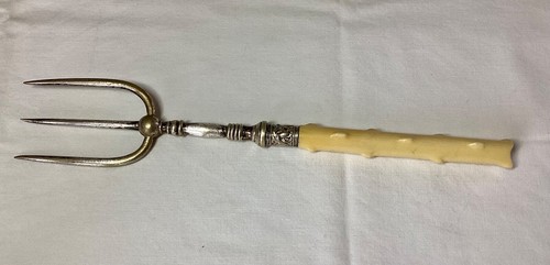Antique Silver Plate Sheffield England CWF Charles Fletcher Bread fork ...