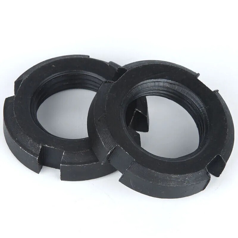 Round Lock nut Slotted Nuts Retaining Castle Nut M10 M14 M16 M20 M22 ...