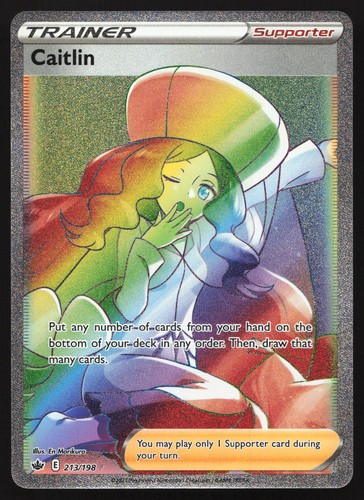 Caitlin - 213/198 - Hyper Rare Trainer - Chilling Reign - Pokemon Card ...
