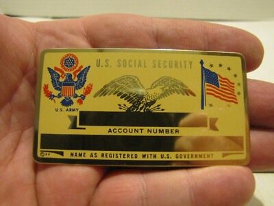 Engraving - Metal Social Security Card