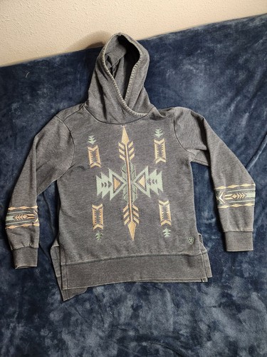 Ariat Southwestern Aztec Hoodie Sweatshirt Womens Size Small Blue ...
