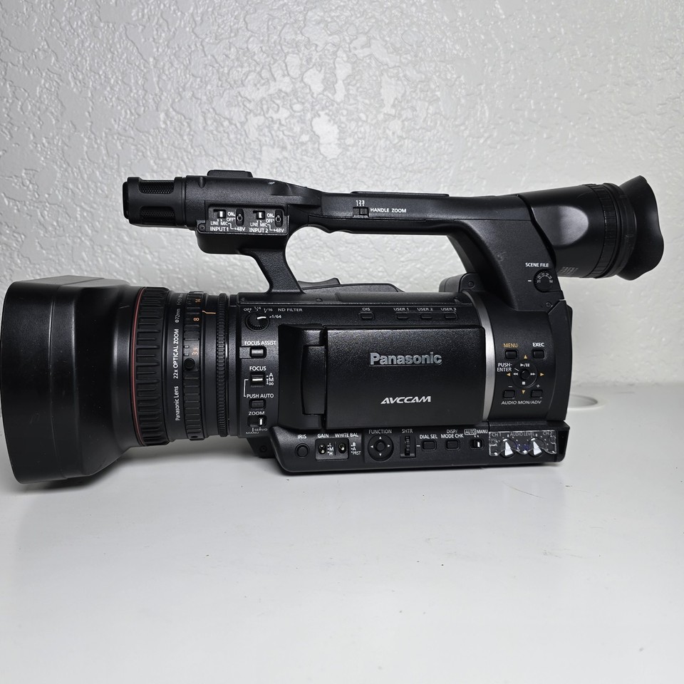 Panasonic AG-AC130AP AVCCAM Camcorder W/Battery & Charger Works Great ...