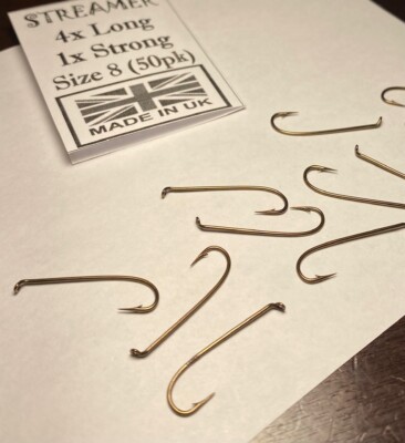 50) Edgar Sealey #8 Streamer Hooks (4x Long 1x Strong) | eBay