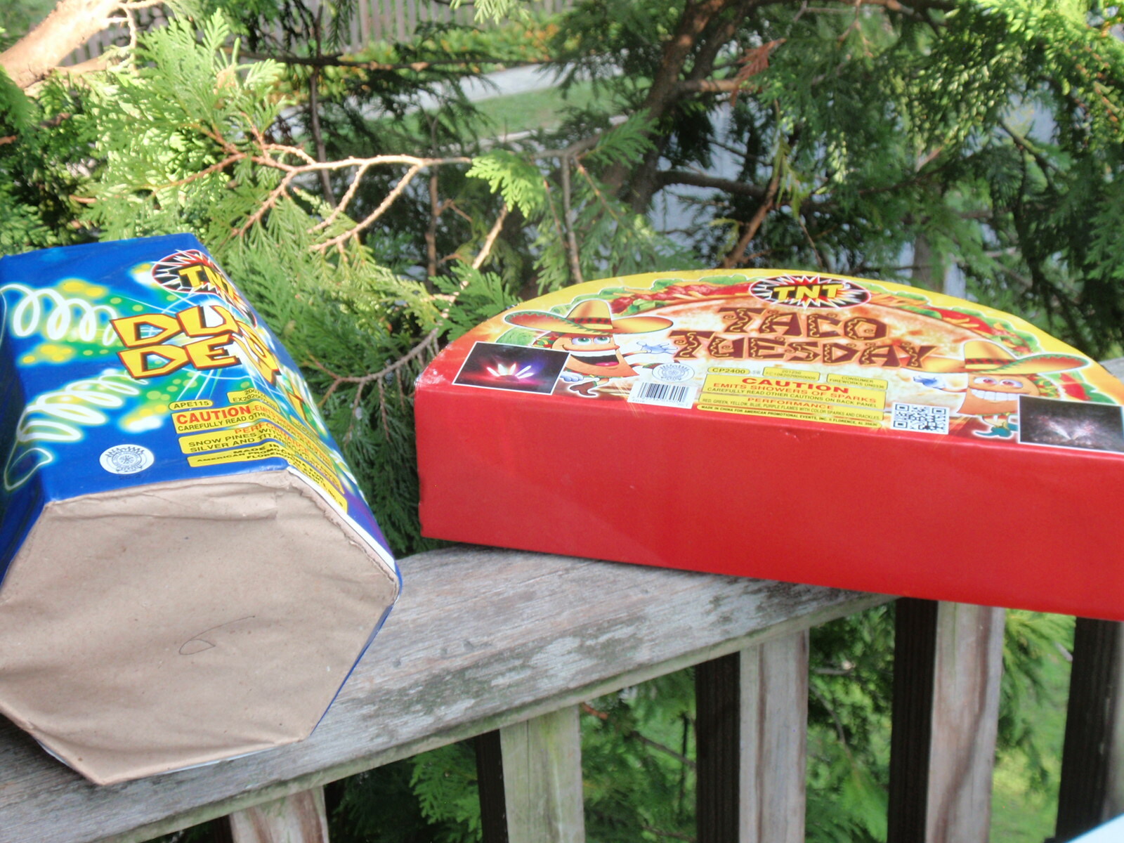 2 EMPTY FIREWORKS BOXES TNT DUST DEVIL TACO TUESDAY | eBay