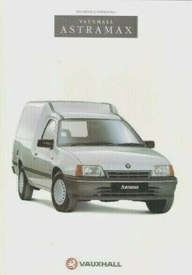 Vauxhall Astramax Van Mk2 1992-93 UK Market Sales Brochure Base L 1.4 1 ...