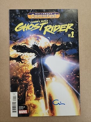 Marvel Comics Johnny Blaze Ghost Rider #1 Signed By Cover Artist. J13 ...