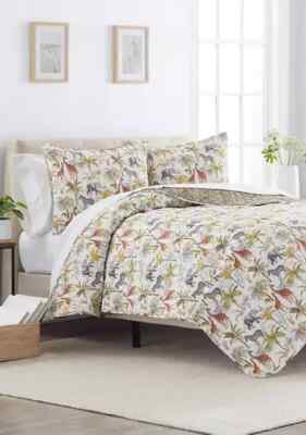 Belk Serengeti Full/Queen 3 PC Reversible Quilt Set 2 Std Shams | eBay