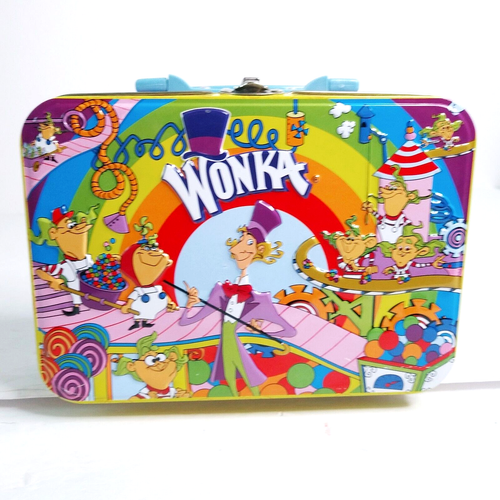 COLLECTIBLE WILLY WONKA Lunch Box Metal Tin 3D Nestle Series Candy ...