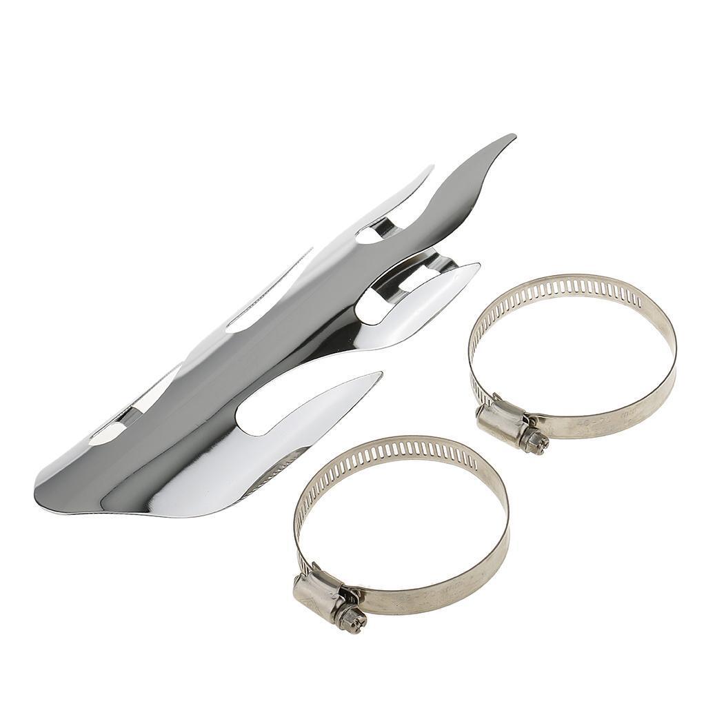 Universal Motorcycle Exhaust Cover Flame, | eBay