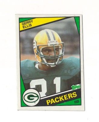 1984 Topps Football Gerry Ellis Card #267 ~ Green Bay Packers ~ NM/MT ...