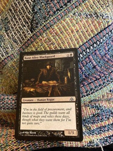Magic The Gathering Trading card MTG Bane alley Blackguard Human Rogue ...