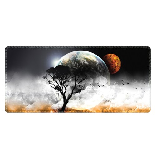 XXL Extra Large Extended Heavy Thick Gaming Desk Mat 35.4 x 15.7 Inch ...