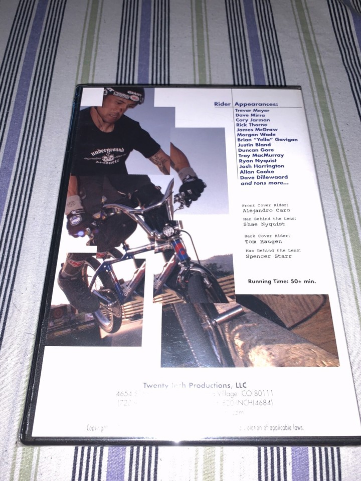 REDUX A BMX POSE Twenty Inch Productions Rare BMX DVD 2003 Rick Thorne ...