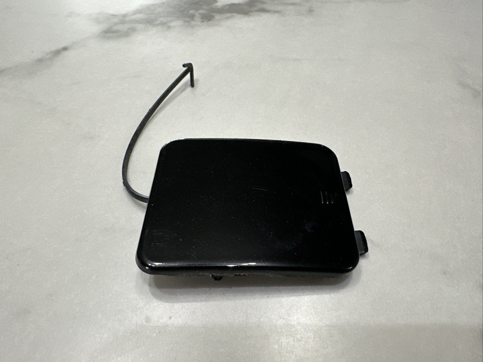 W211 Mercedes Black Metal Rear Passenger Bumper Trim Tow Eye Hook Cover ...