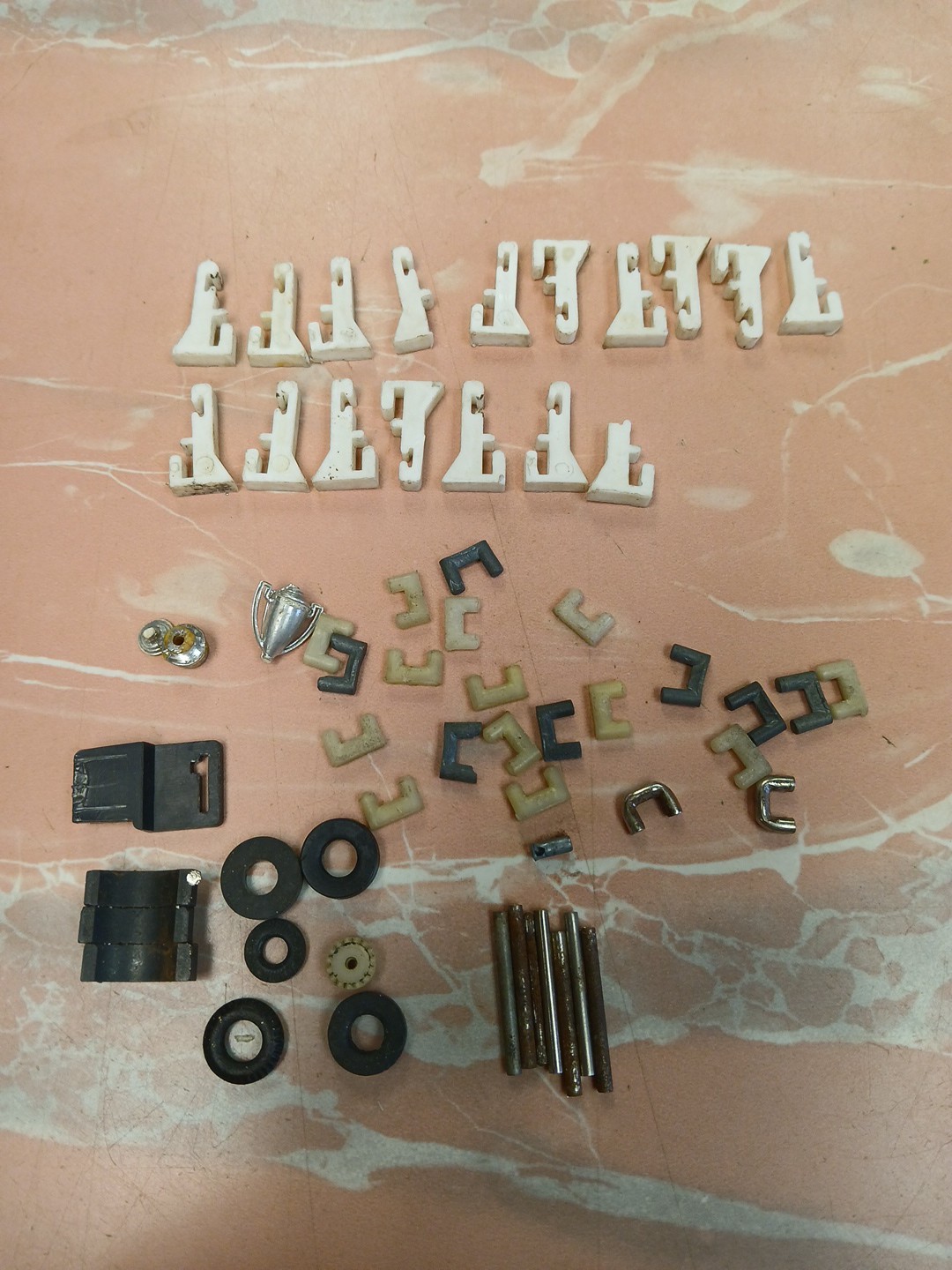 Tyco AFX AURORA TJET TRACK CLIPS JOINER PINS HO SLOT CAR PARTS ...