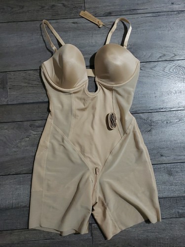 SHAPELLX Strapless Shapewear Bodysuit U Plunge Corset Underwire Body ...