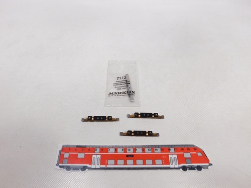 4x Märklin H0 AC 7173 E201570 Slider for 3005 3030 etc Mint + 1x Box # ...