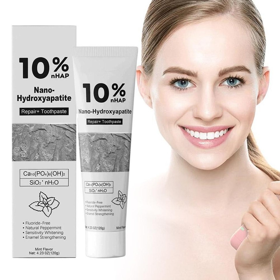 10% Hap Nano-Hydroxyapatite Toothpaste Deep Cleaning For Sensitive ...