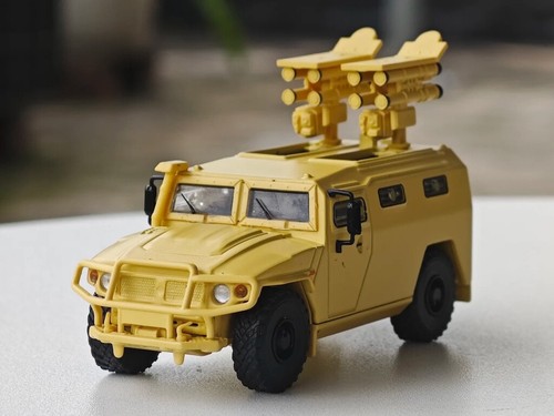 Masdi 1:64 Military Yellow GAZ SPM-2 Tiger Armored Model Diecast Metal ...
