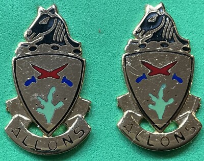 PAIR OF 11th ARMORED CAVALRY REG’T UNIT CREST LAPEL PINS | eBay