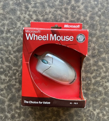 Genuine Microsoft Scrolling Wheel Mouse 1.0 PS/2 Port Windows Computer ...