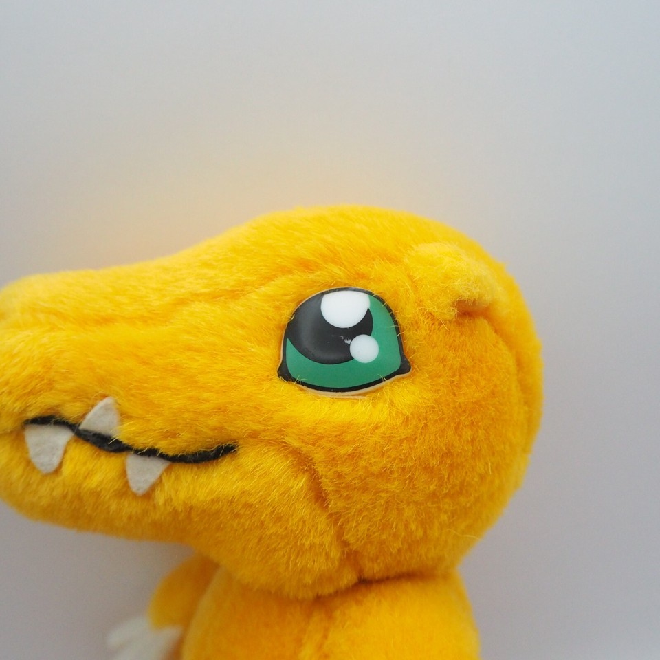 Agumon D1503A Digimon Adventure Fuzzy Bandai 1999 Plush 6" Toy Doll ...