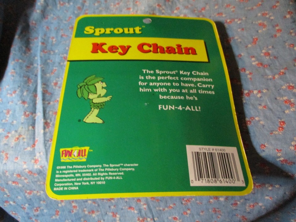 b. NOC 1998 Pillsbury Fun4All Sprout Key Chain Green Giant | eBay