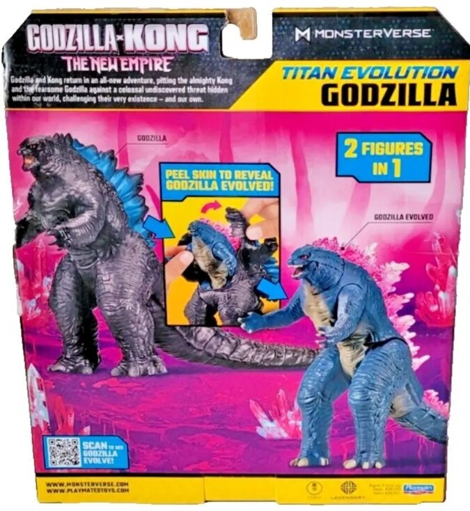 Playmates Godzilla x Kong The New Empire 7” Godzilla Titan Evolution ...