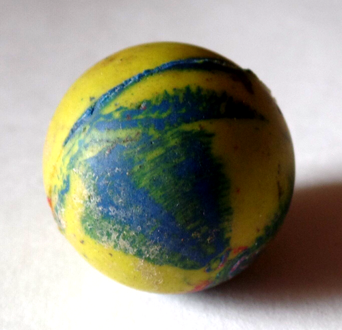 Vintage Small Yellow Multicolor Bouncing Ball (f) | eBay