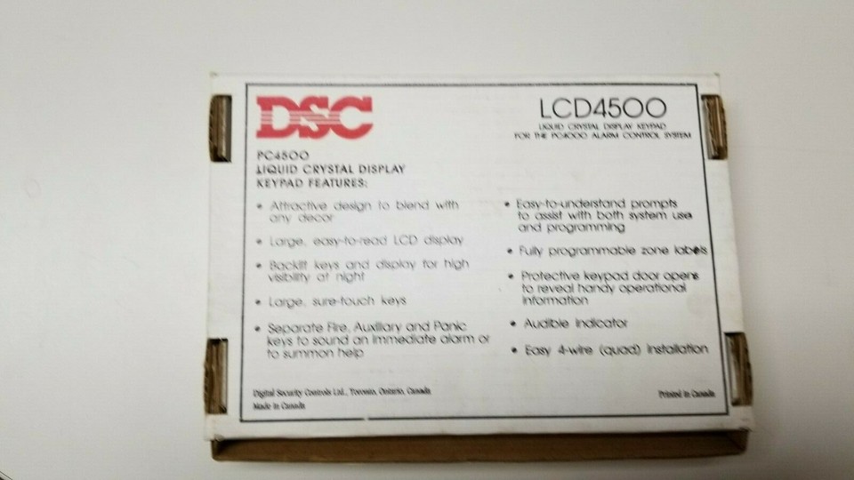 DSC LCD 4500 Keypad English Language Alarm Keypad For DSC PC4000 NEW | eBay