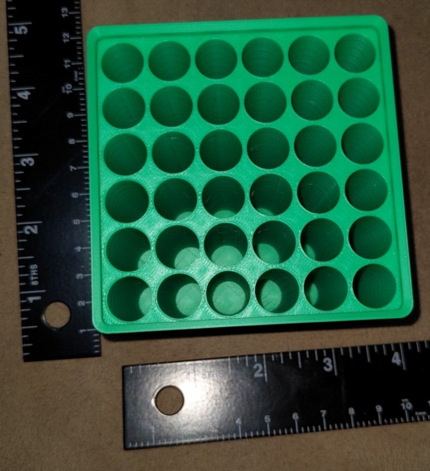 Gridfinity Pen Pencil Marker holder, 36x 12mm hole organizers magnetic ...