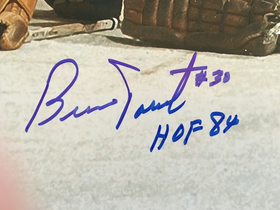 BERNIE PARENT AUTOGRAPHED 16X20 PHOTO W/ BOSTON BRUINS J.S.A ...