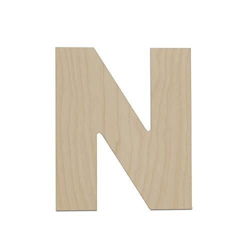 Wooden Letter N Cutouts 8" Wooden Letters for Wall Decor Home Decor ...