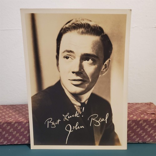 Vintage 1930s John Beal Actor Photograph Facsimile Signed Headshot | eBay