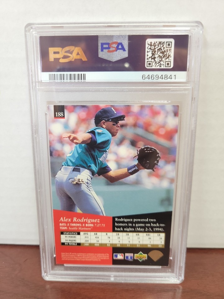 1995 SP #188 Alex Rodriguez PSA 8 NM-MT Mariners | eBay