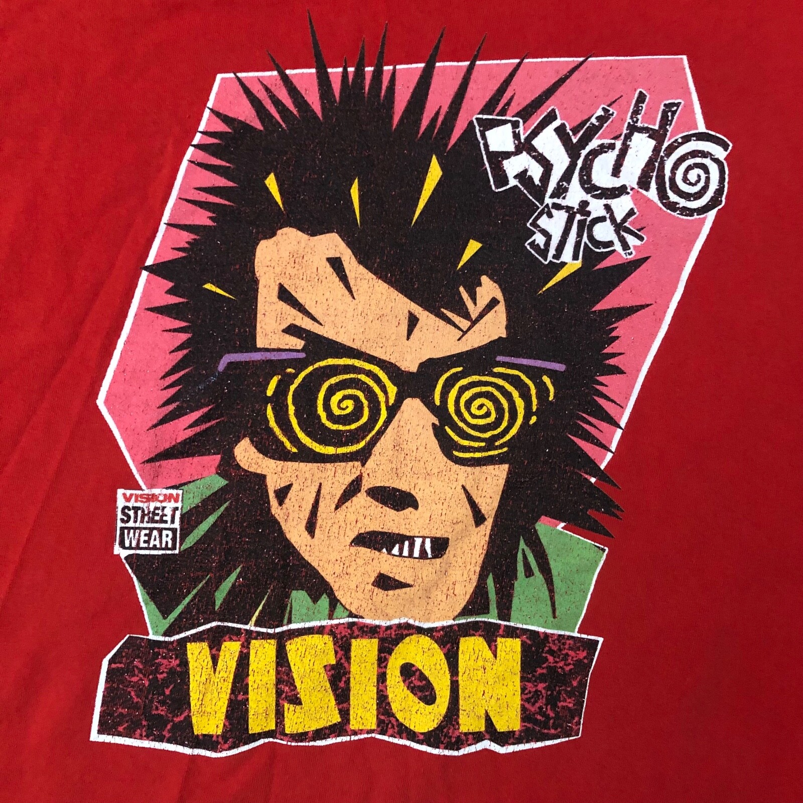 Vision Street Wear Psycho Sick Vintage Skate Surf Pun… - Gem