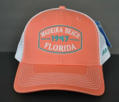 *MADEIRA BEACH FLORIDA* Surfing Trucker mesh Ball cap hat *SURF STYLE ...