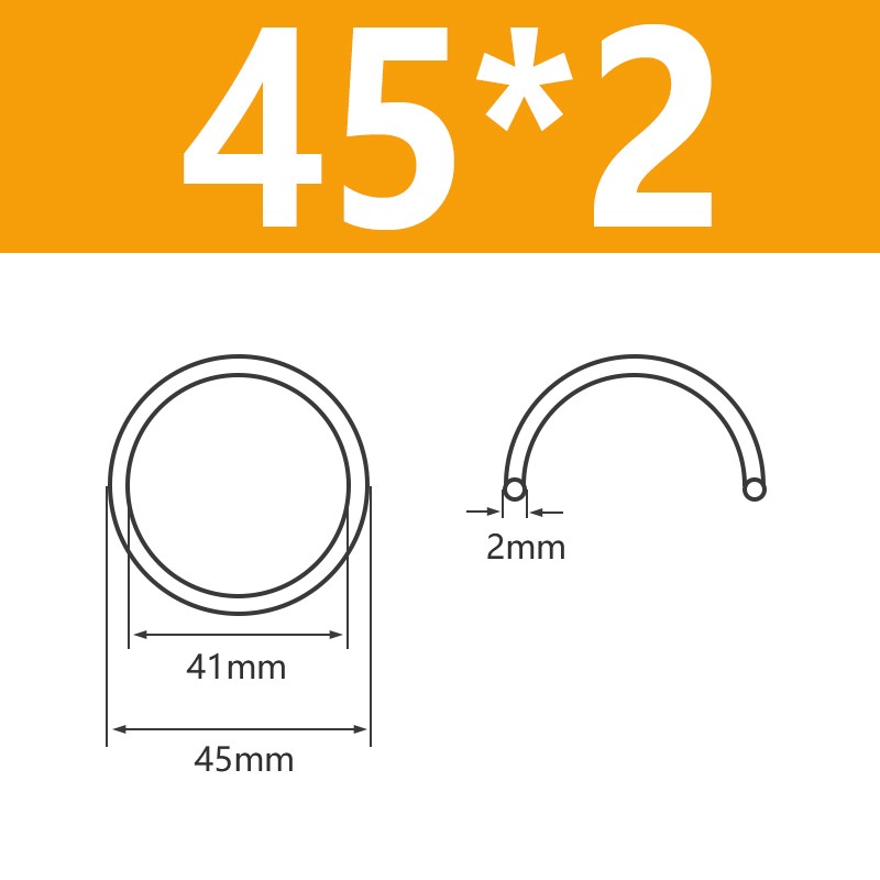 FOOD GRADE O-Ring.2 mm Cross Section. CLEAR SILICONE O Rings High ...