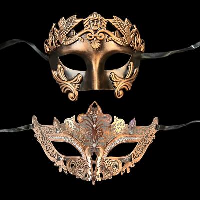 ROMAN & LUXURY COUPLE MASQUERADE MASK PARTY MASK (COPPER COLOR) | eBay