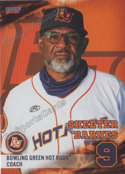 2021 Bowling Green Hot Rods Skeeter Barnes Tampa Bay Rays CO | eBay