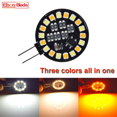 G4 LED Light Bulb 3 Colors All in one 12V AC Bi Pin Base Car Boat ...