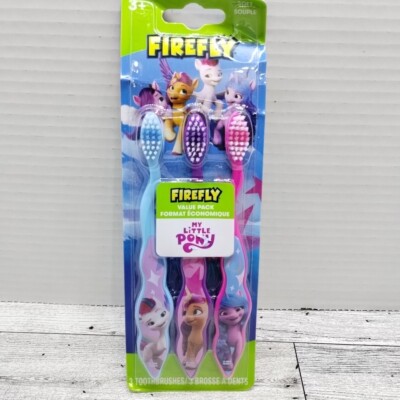 Firefly My Little Pony Kids Toothbrush 3 pack- Soft Bristle | eBay