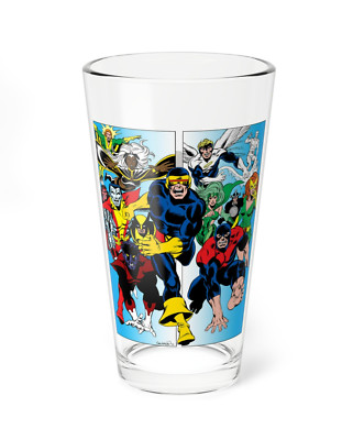 Uncanny X-Men Pint Glass, 16oz - Dave Cockrum Art - Wolverine, Storm ...